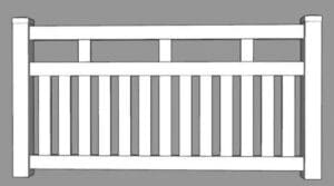 PVC Front Fence - PVC Fencing Warehouse